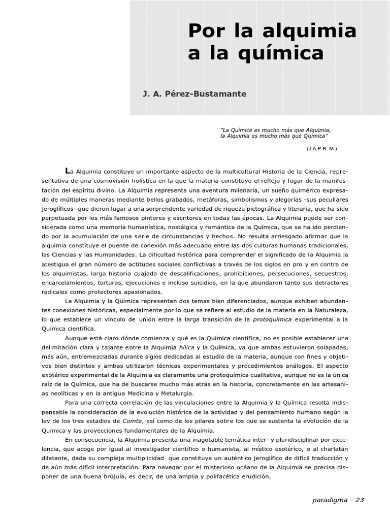 Alquimia Historia y Conceptos PDF | PDF