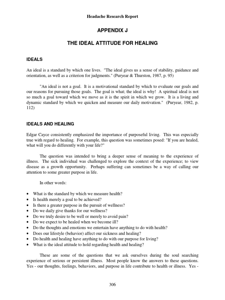 Appendix J | PDF | Attitude (Psychology) | Spirituality