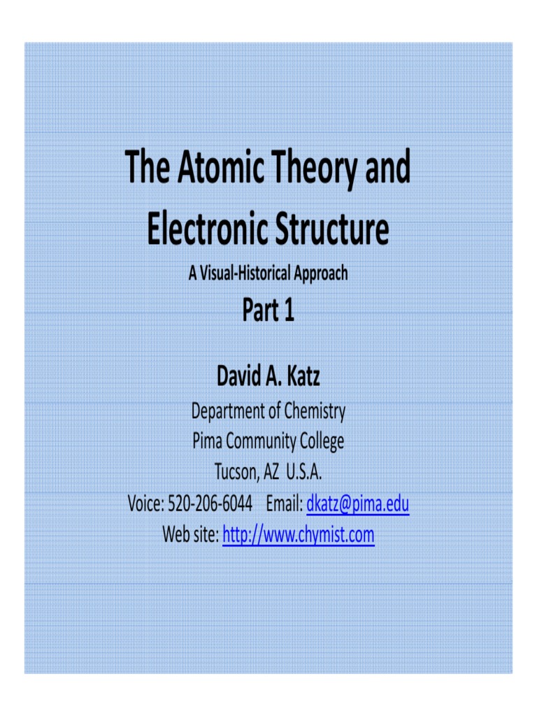 Atomic Theory | PDF | Isotope | Atoms