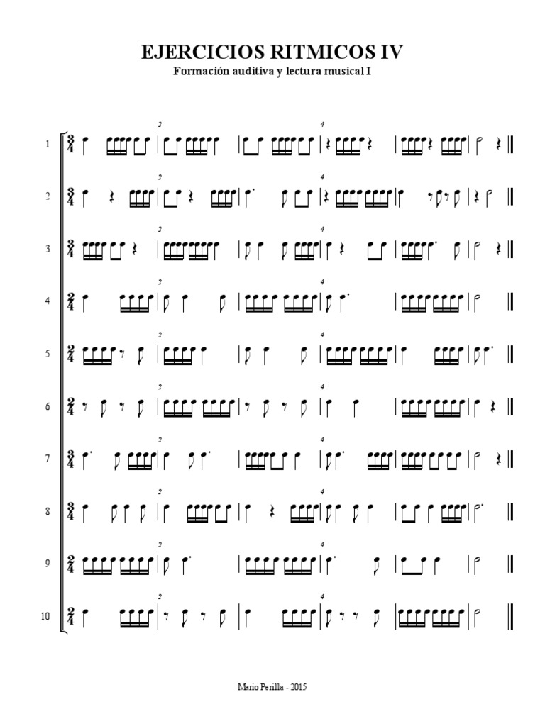 Ejercicios Ritmicos IV