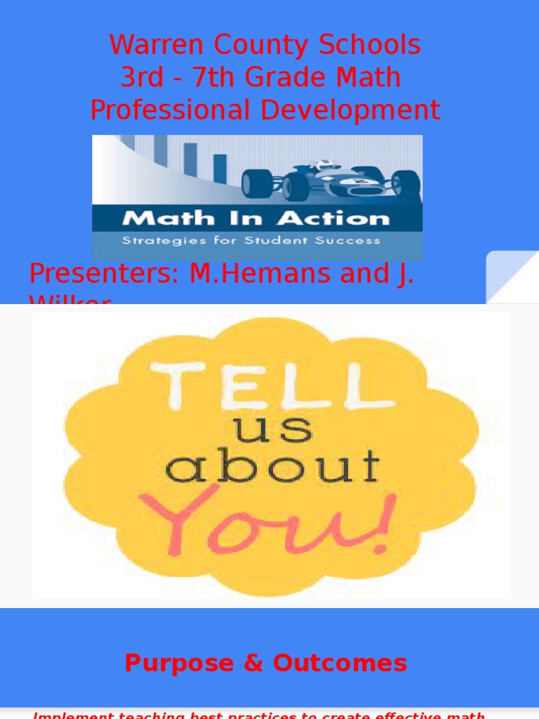 District Math Professional Development | PDF | Common Core State ...