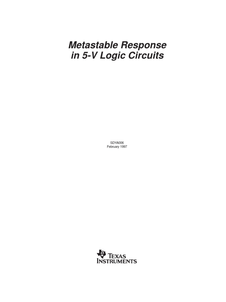 Meta Stable Circuits | PDF | Electronic Circuits | Electrical Engineering
