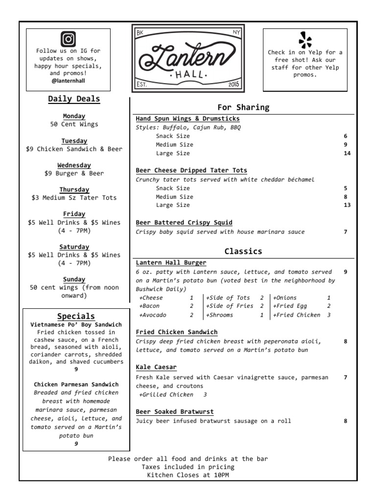 LH Food Menu Dec24 | PDF