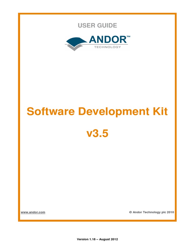 Andor Software Development Kit 3 | PDF | Callback (Computer Programming) | Parameter (Computer ...