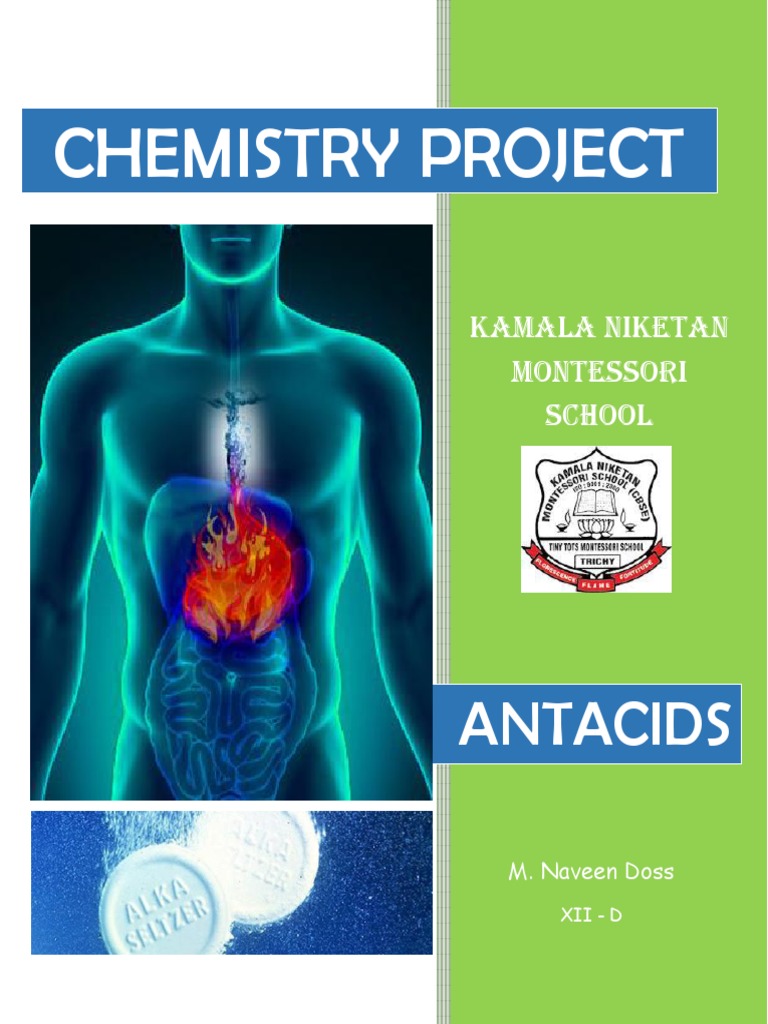 Class 12 Chemistry Project on Antacids | PDF | Sodium Carbonate ...