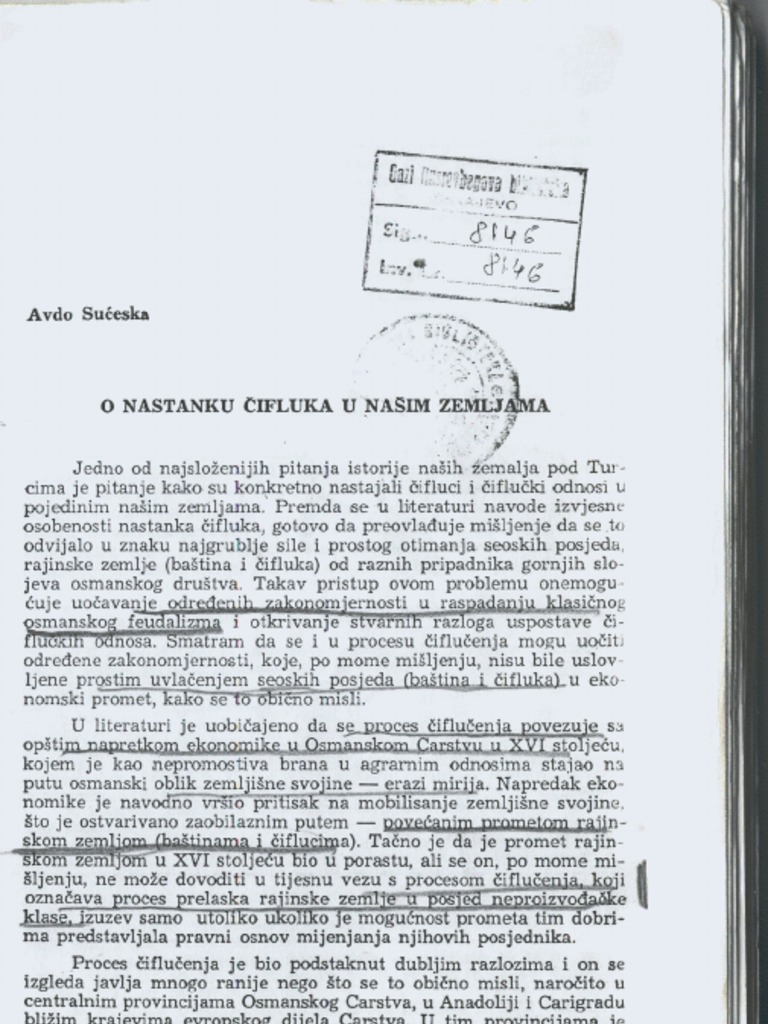 Suceska - O Nastanku Cifluka U Nasim Zemljama PDF | PDF