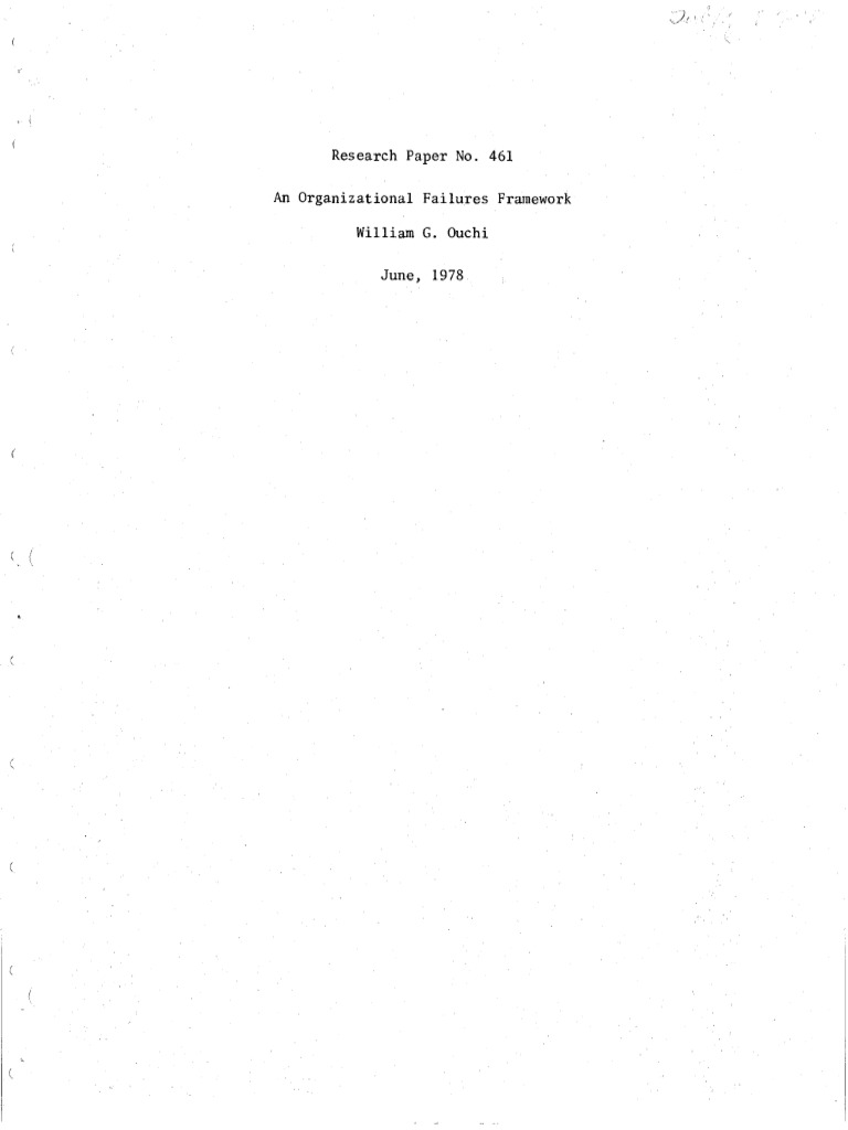 Organizational Failure Framework | PDF | Employment | Socialization