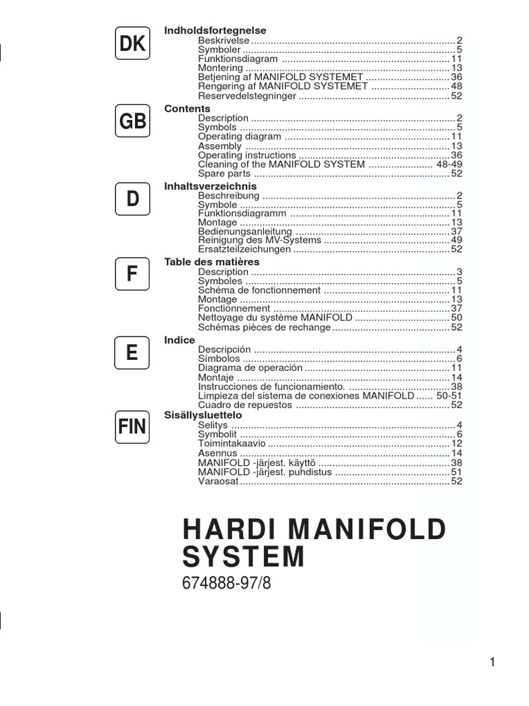 HARDI Manifold System Overview | PDF | Hydraulics | Hydraulic Engineering