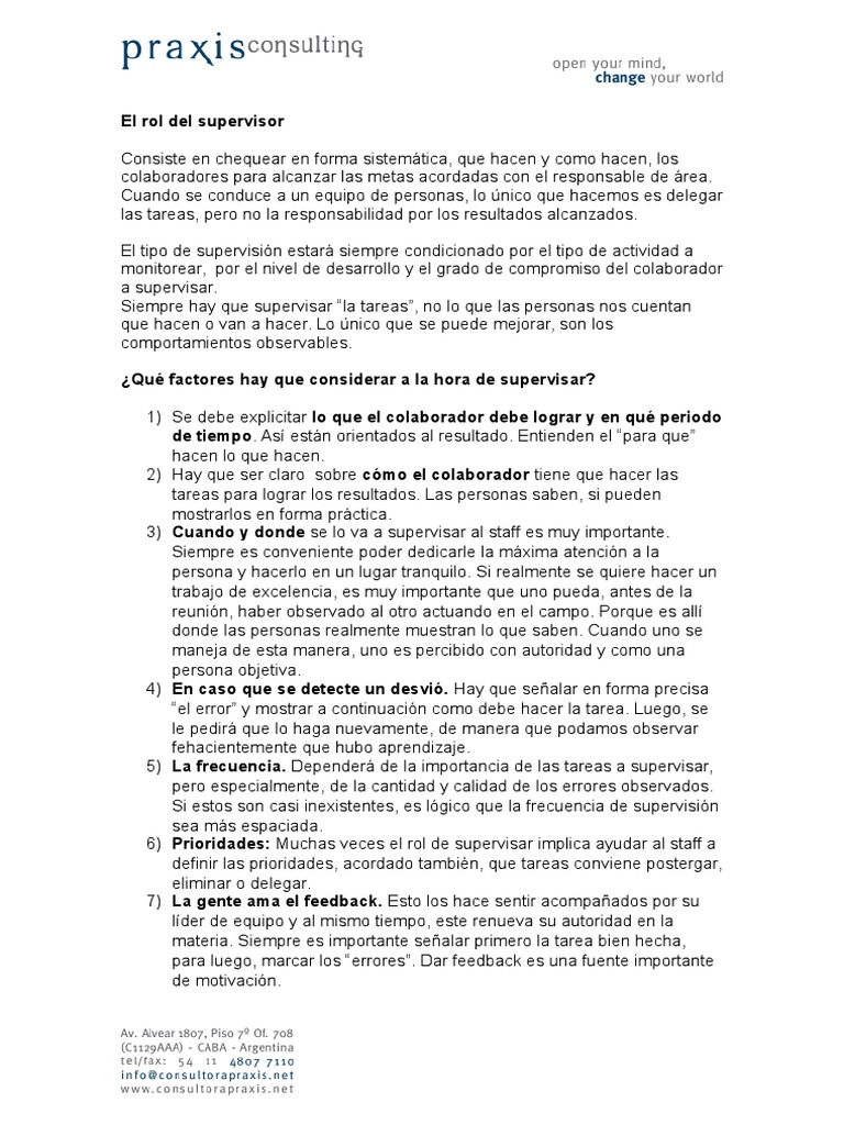 El Rol Del Supervisor - Resumen | PDF | Epistemología | Conceptos ...