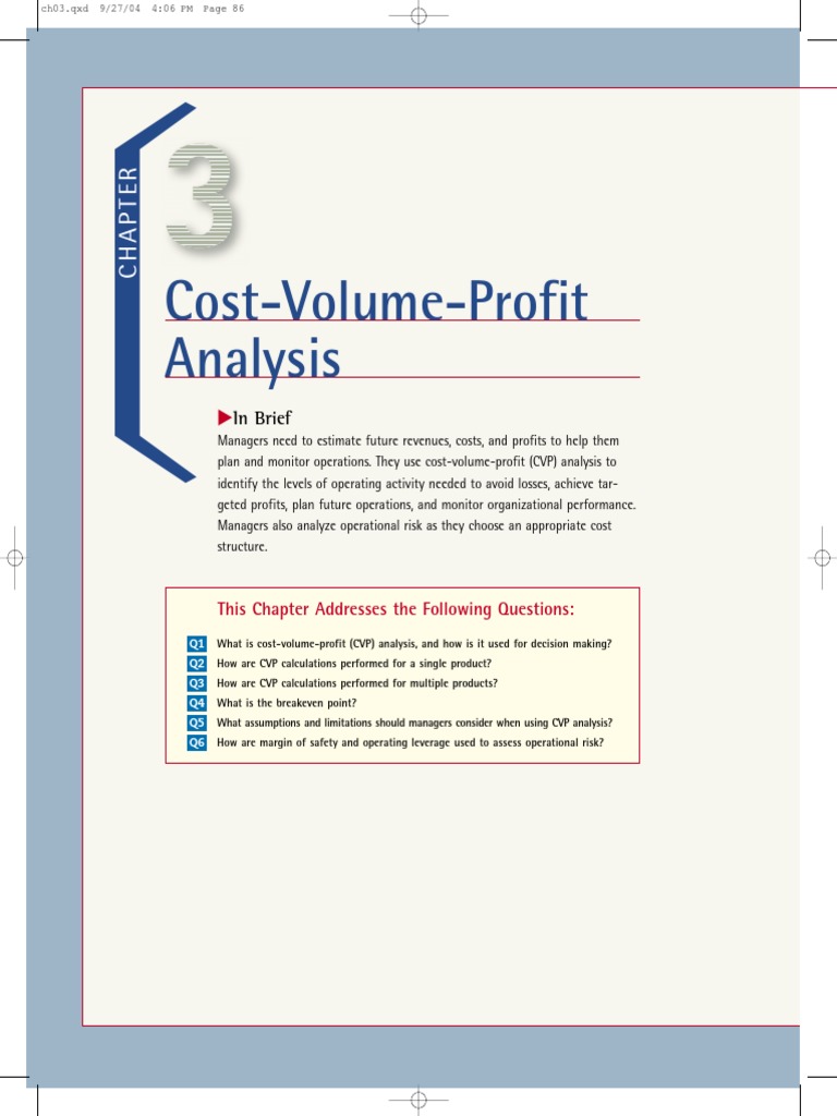 CPV Analysis PDF | PDF | Profit (Accounting) | Revenue