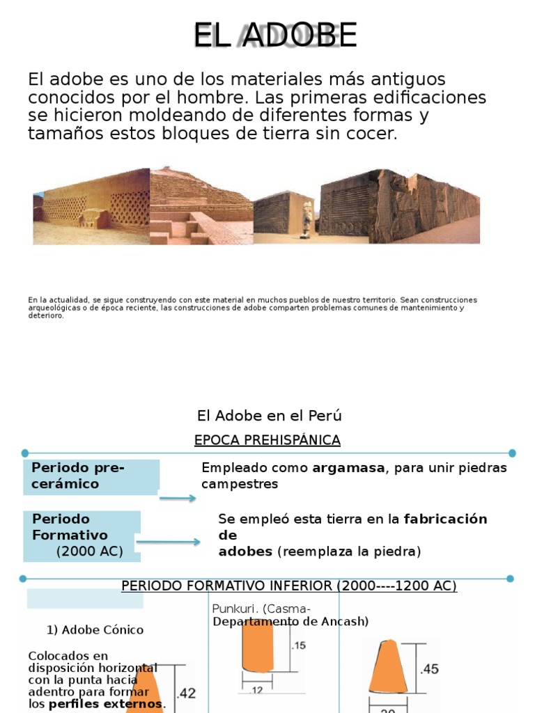 Historia y Tipos de Adobe en Perú | PDF | Fundación (Ingeniería ...