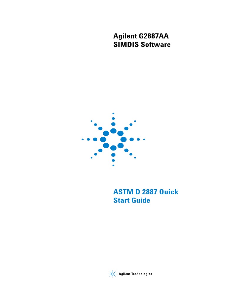 G2887-90030 040373 Simdis | PDF | Gas Chromatography | Chromatography