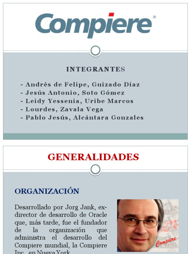 Compiere Erp | PDF | Planificación de recursos empresariales | Informática