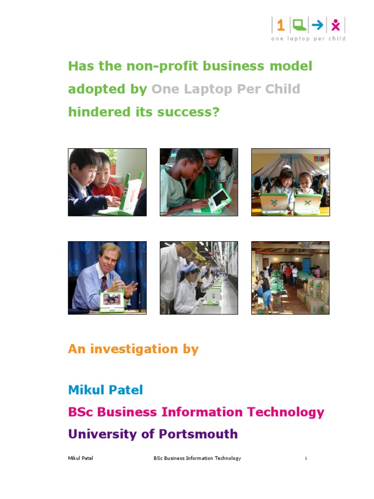 OLPC's Non-Profit Model Impact Analysis | PDF | Charitable Organization ...