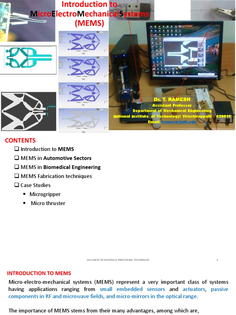 Mems PDF | PDF | Microelectromechanical Systems | Anti Lock Braking System