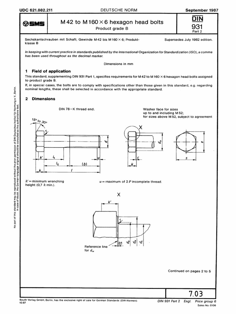 Din 00931 Part 2 | PDF
