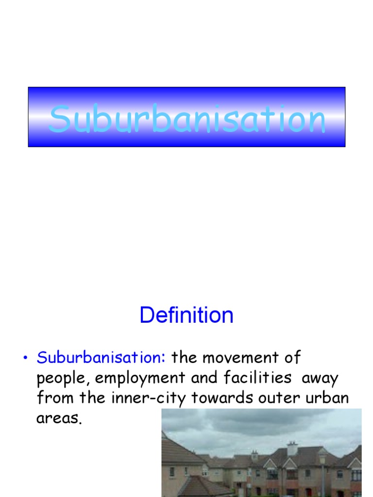 Suburbanisation | PDF