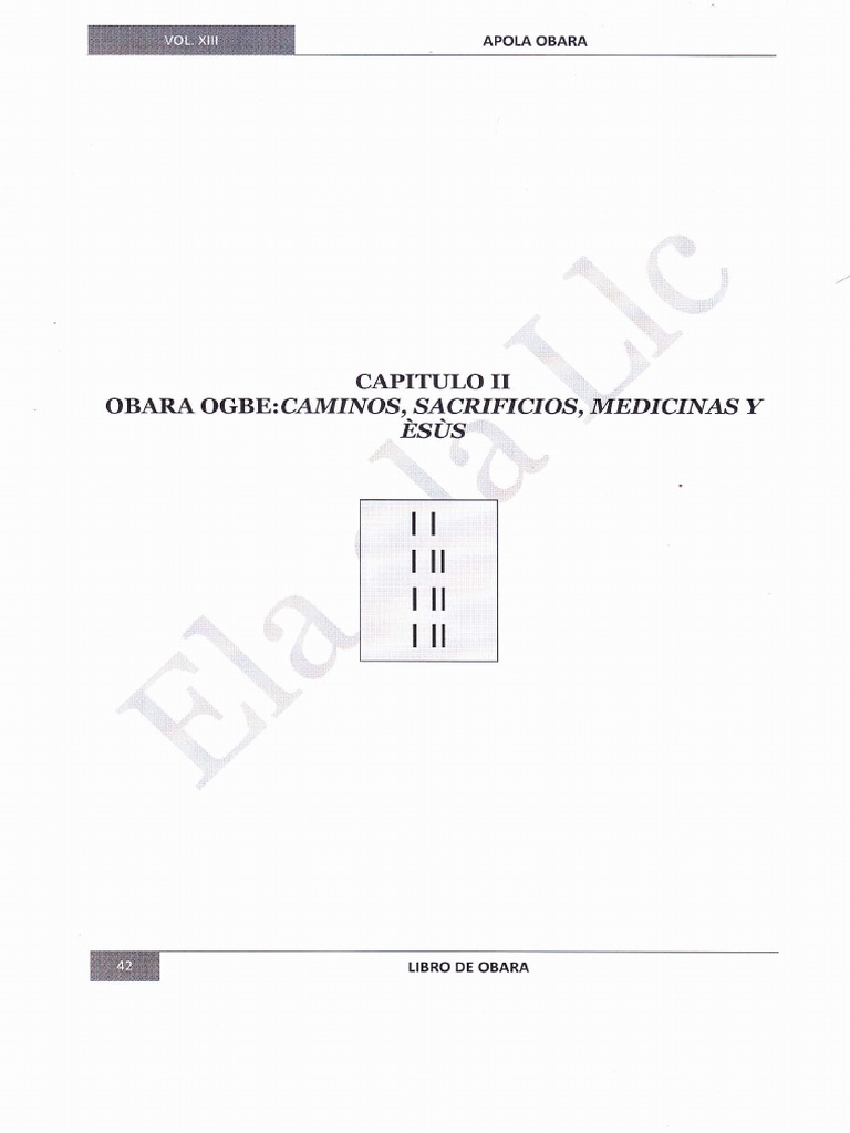 02 Obara Ogbe | PDF | Santeria | Religión y creencia