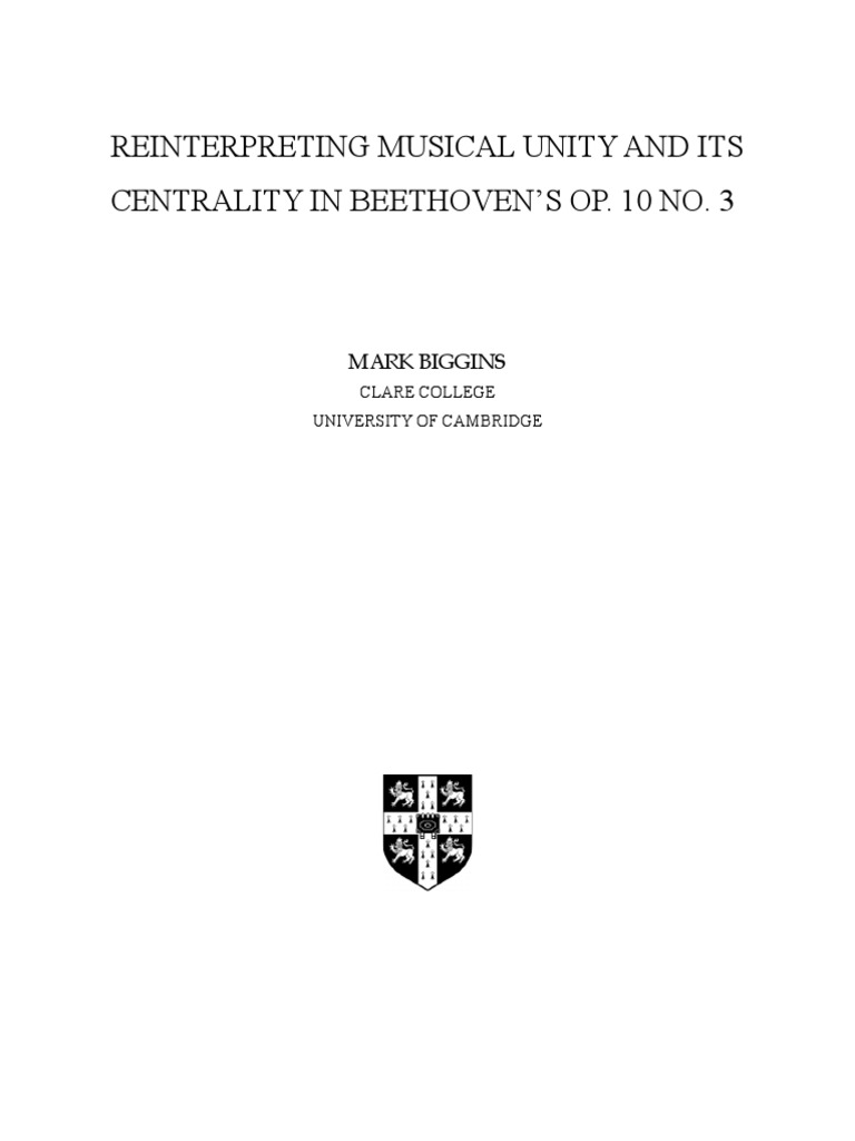 Reinterpreting Musical Unity and Its Cen | PDF | Elements Of Music ...
