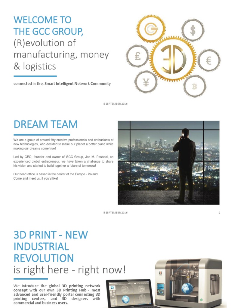 GCC Group: 3D Printing & Cryptocurrency Revolution | PDF ...
