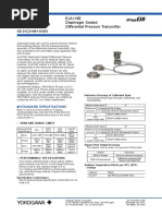 Yokogawa EJA530E Pressure TX Datasheet | PDF | Power Supply ...