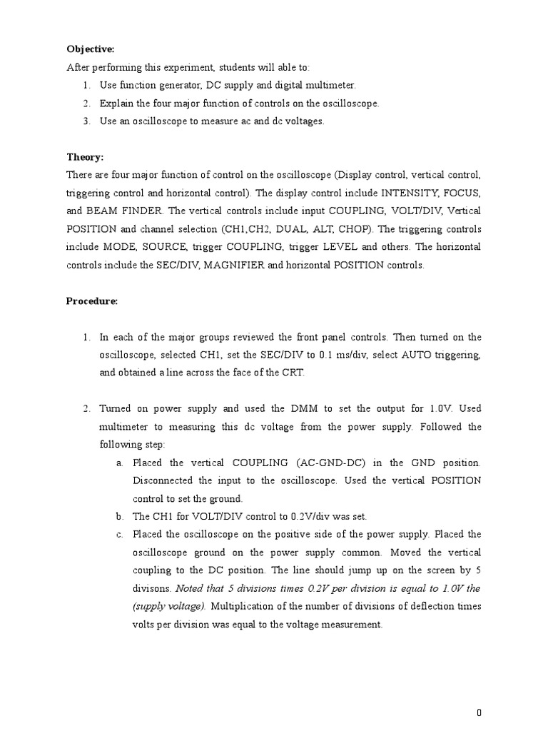 Lab Report | PDF | Amplitude | Root Mean Square
