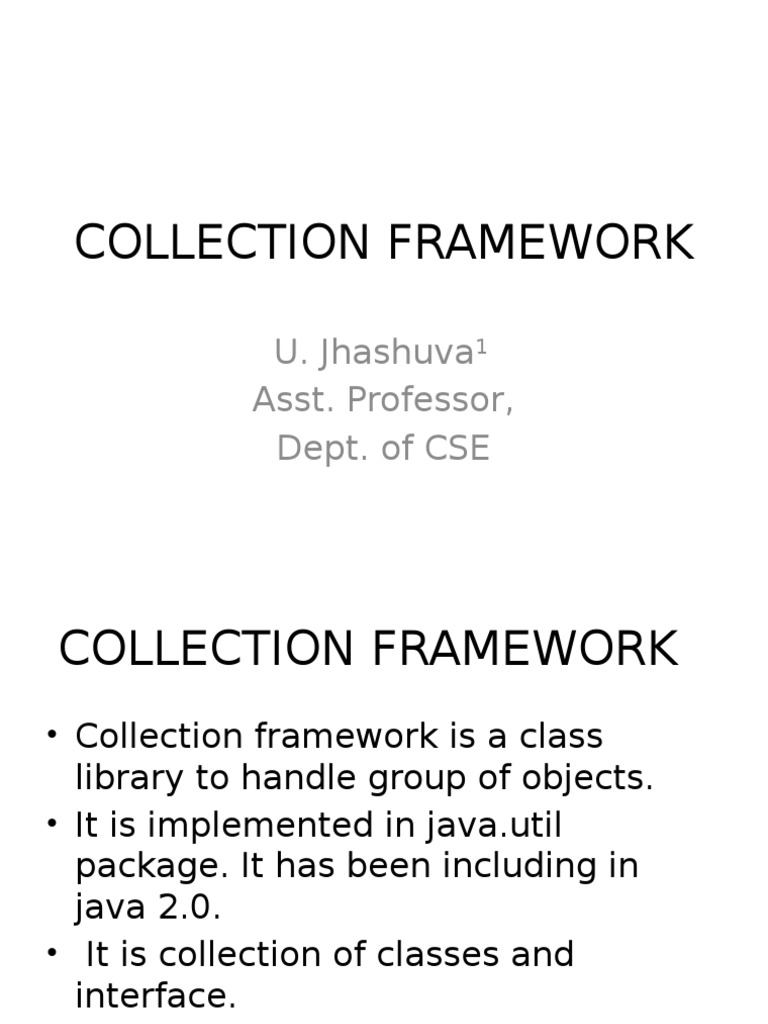 Java Collection Framework | PDF | Programming Paradigms | Object Oriented Programming