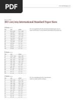 A Series Paper Sizes Chart A0-A10 | PDF