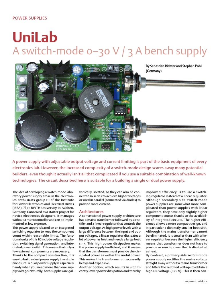 Unilab | PDF | Power Supply | Rectifier