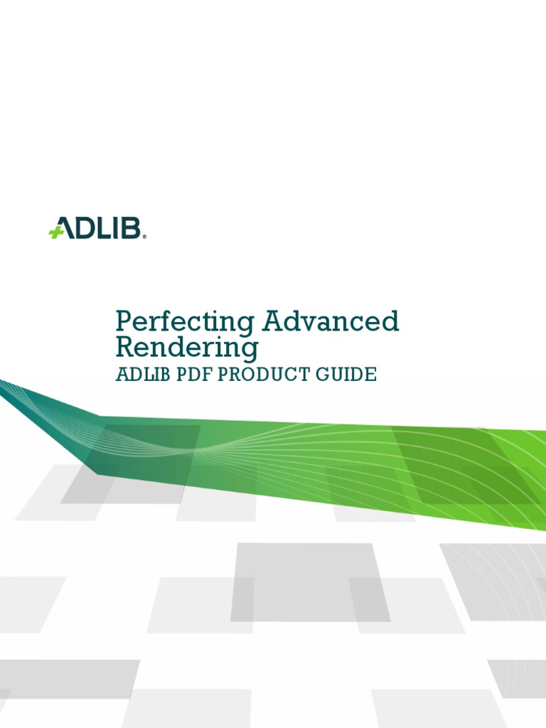 Product Guide Adlib PDF Feature Overview | PDF