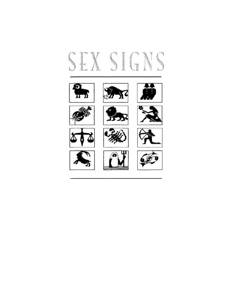 Sex Signs Pdf