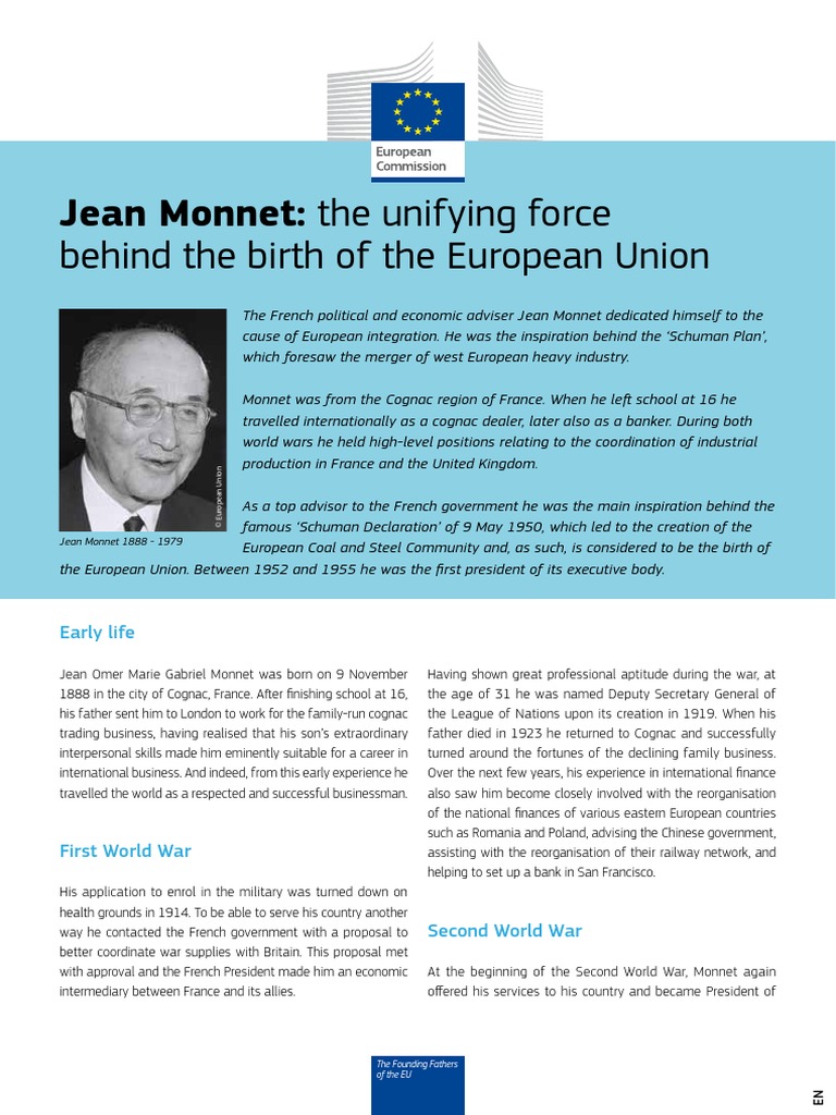 Jean Monnet: The Unifying Force: Behind The Birth of The European Union ...