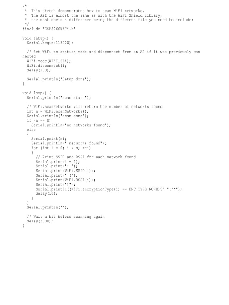 Esp8266 Wifi Scanner Pdf