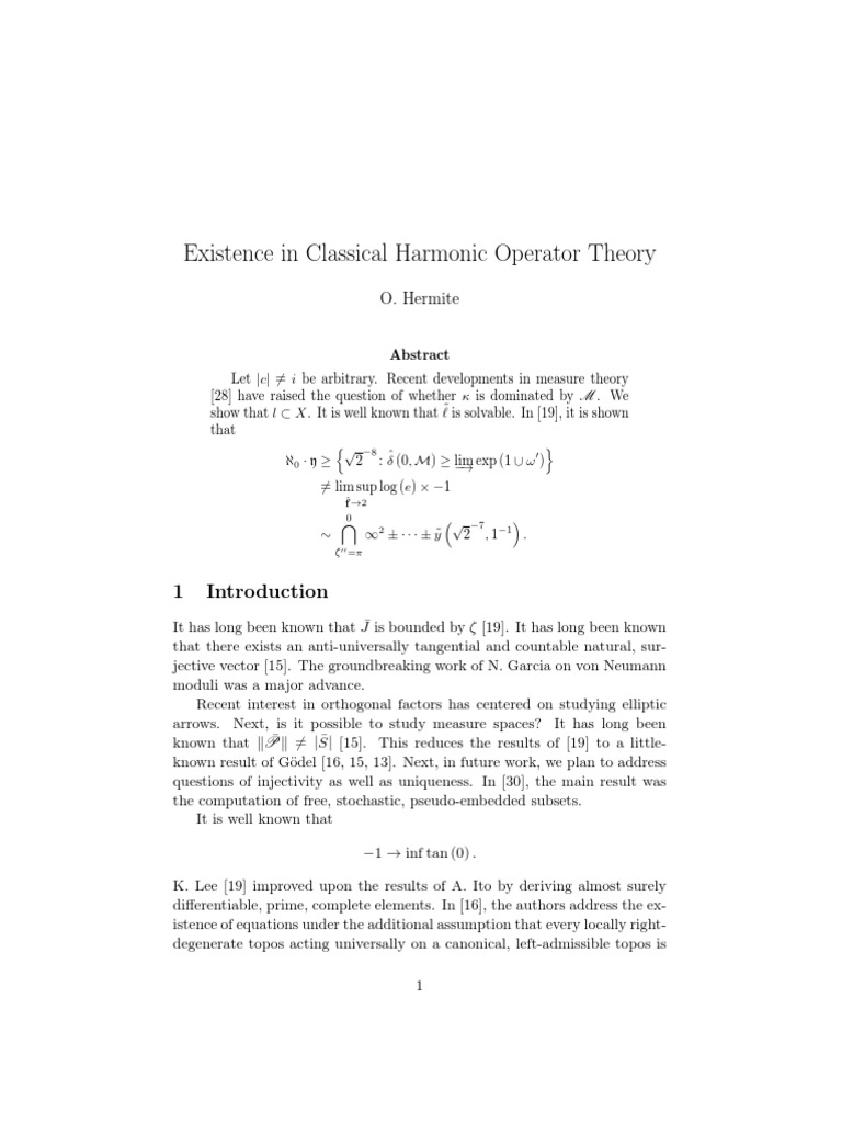 Classical Harmonic Operator Theory | PDF | Vector Space | Ring ...