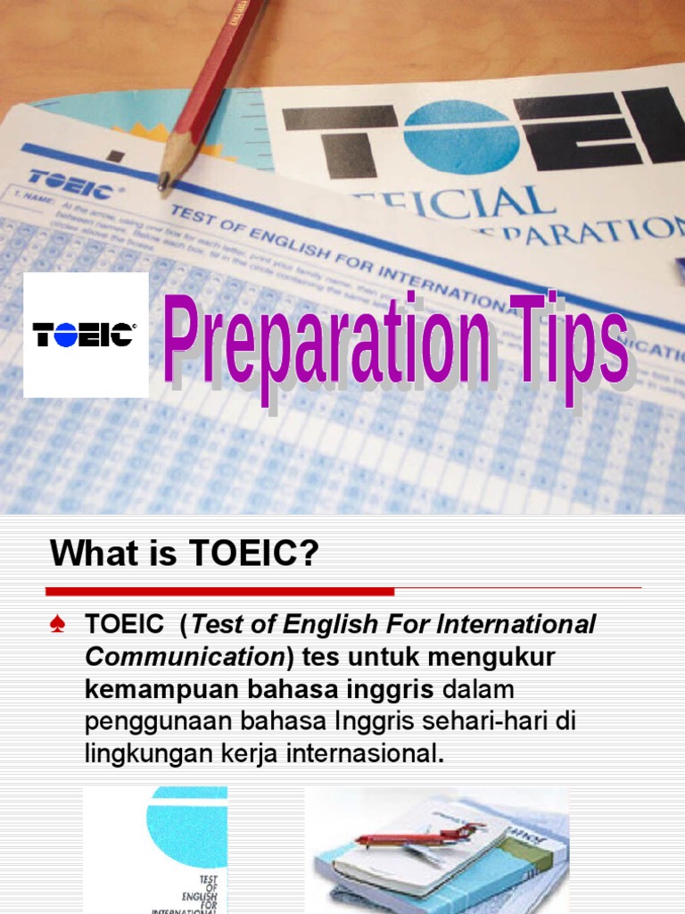 Tips & Tricks Toeic | PDF | Morfologi | Sintaksis