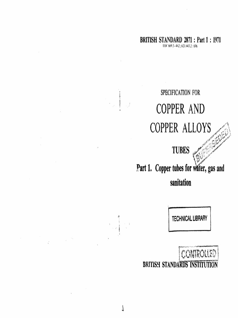 BS 2871 Part 1 PDF | PDF