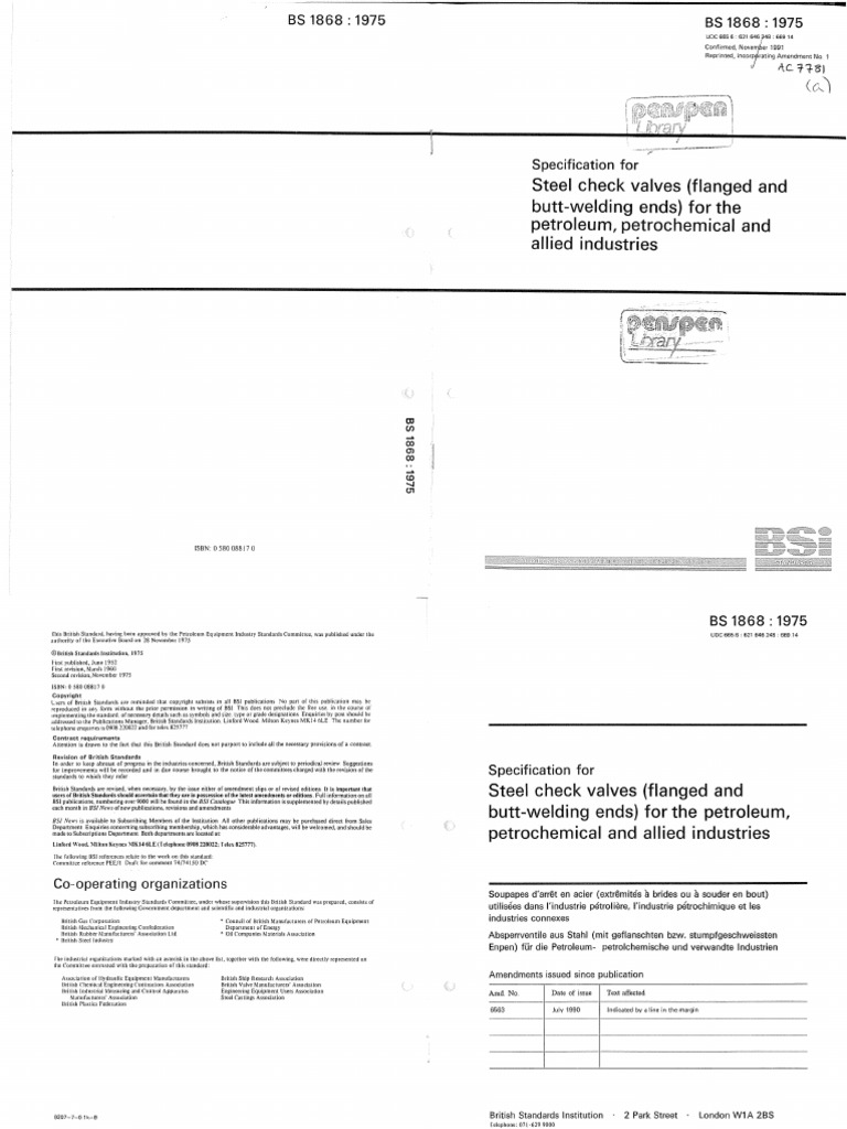 BS 1868 - 1975 PDF | PDF