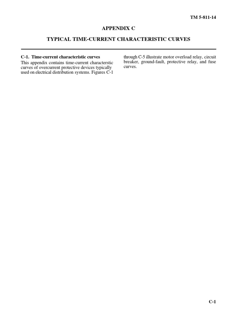 App-C Typical Time-Current Characteristic Curves | PDF