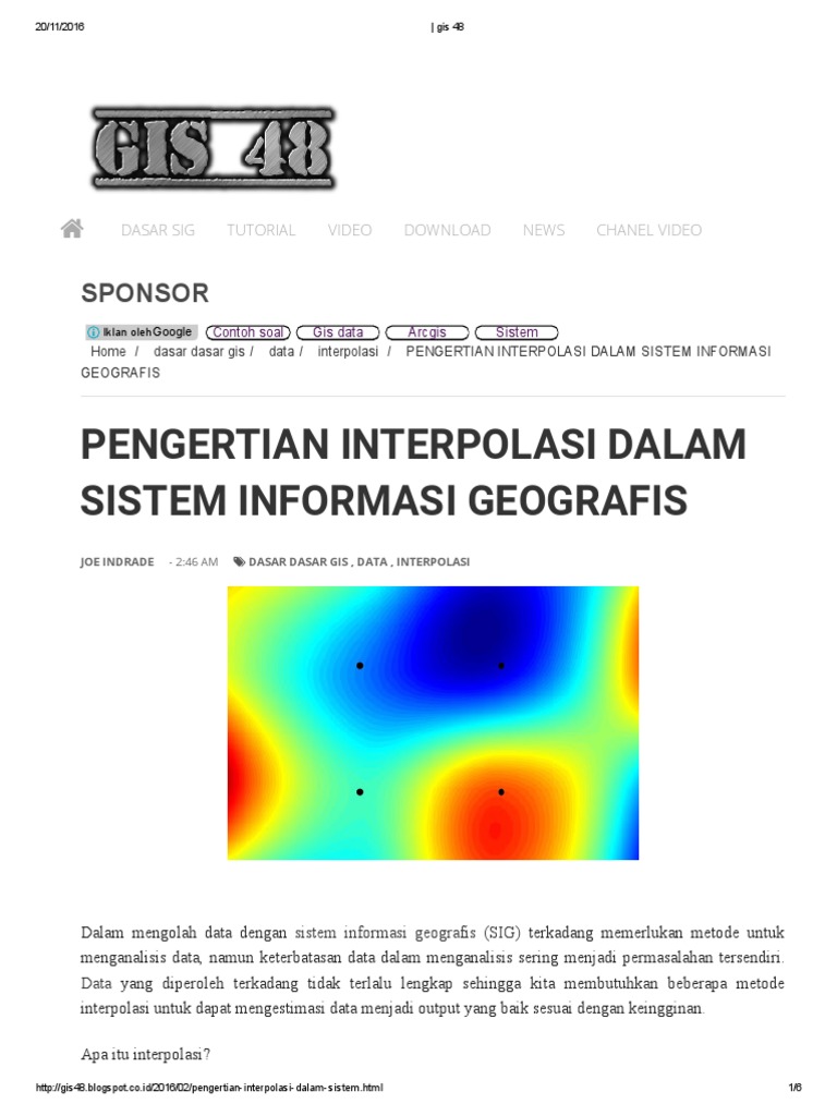 Interpolation GIS | PDF