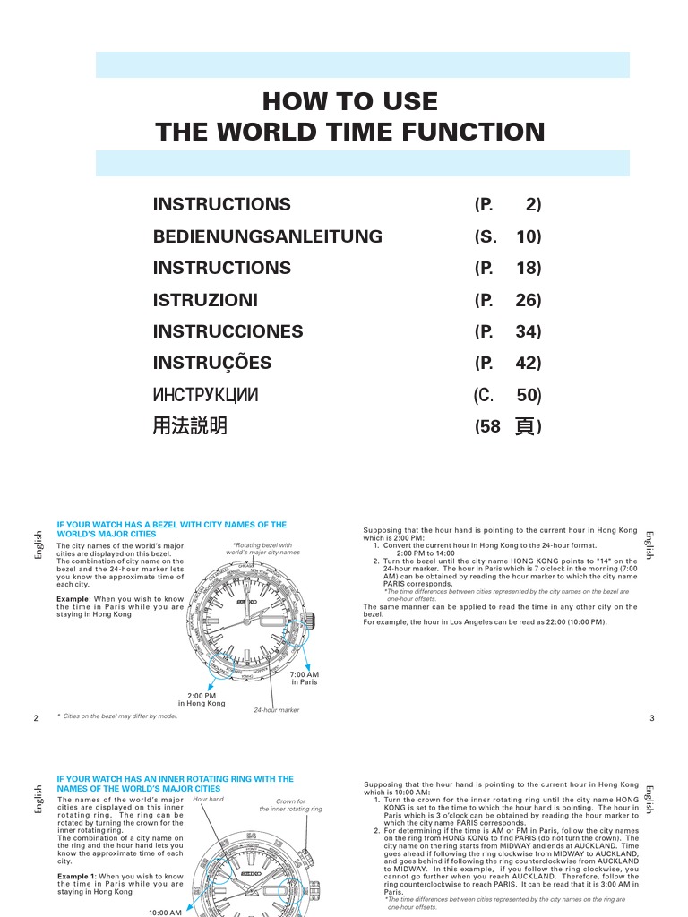 How To Use The World Time Function | PDF | Spacetime | Scientific ...