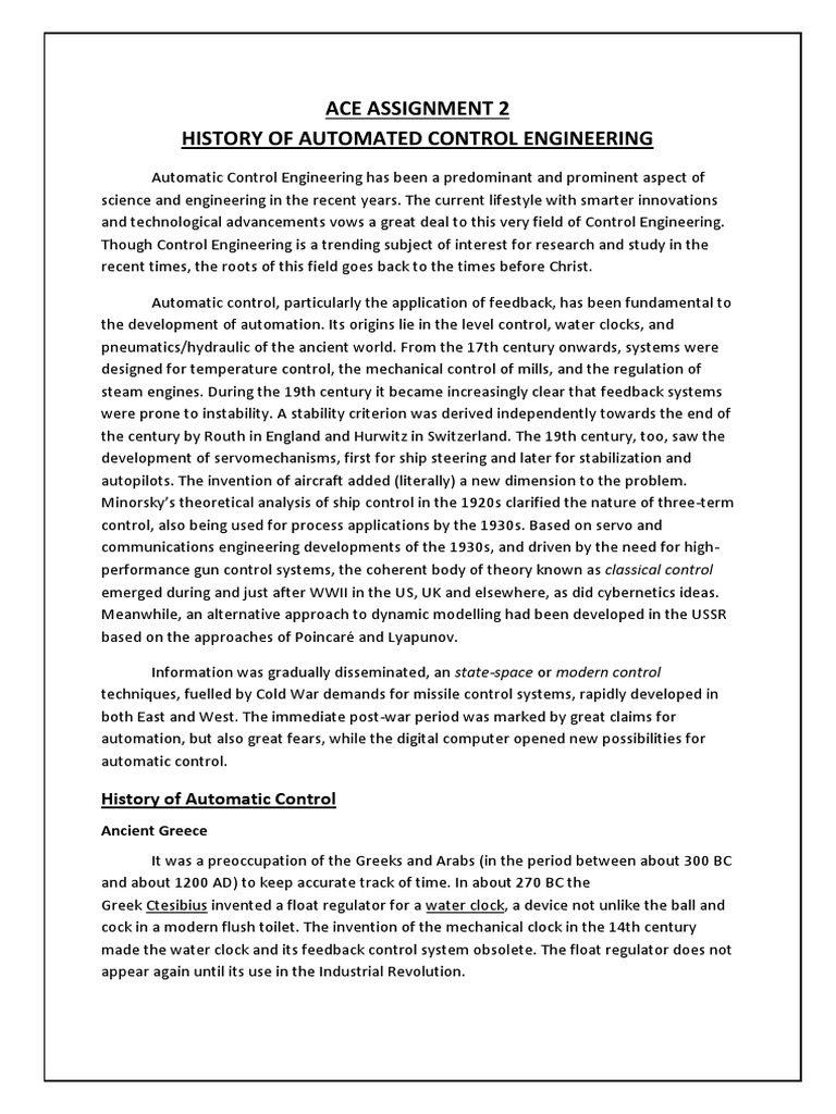 Vivek Assignment | PDF | Automatic Control | Control Theory