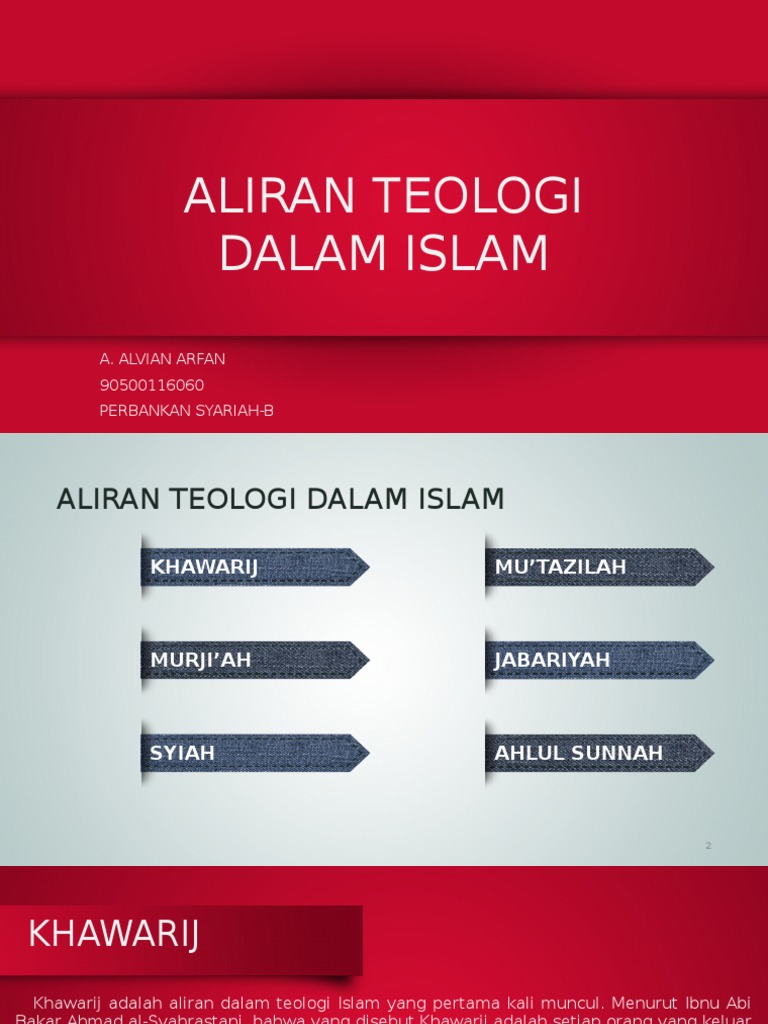 Aliran Teologi Dalam Islam Pdf 