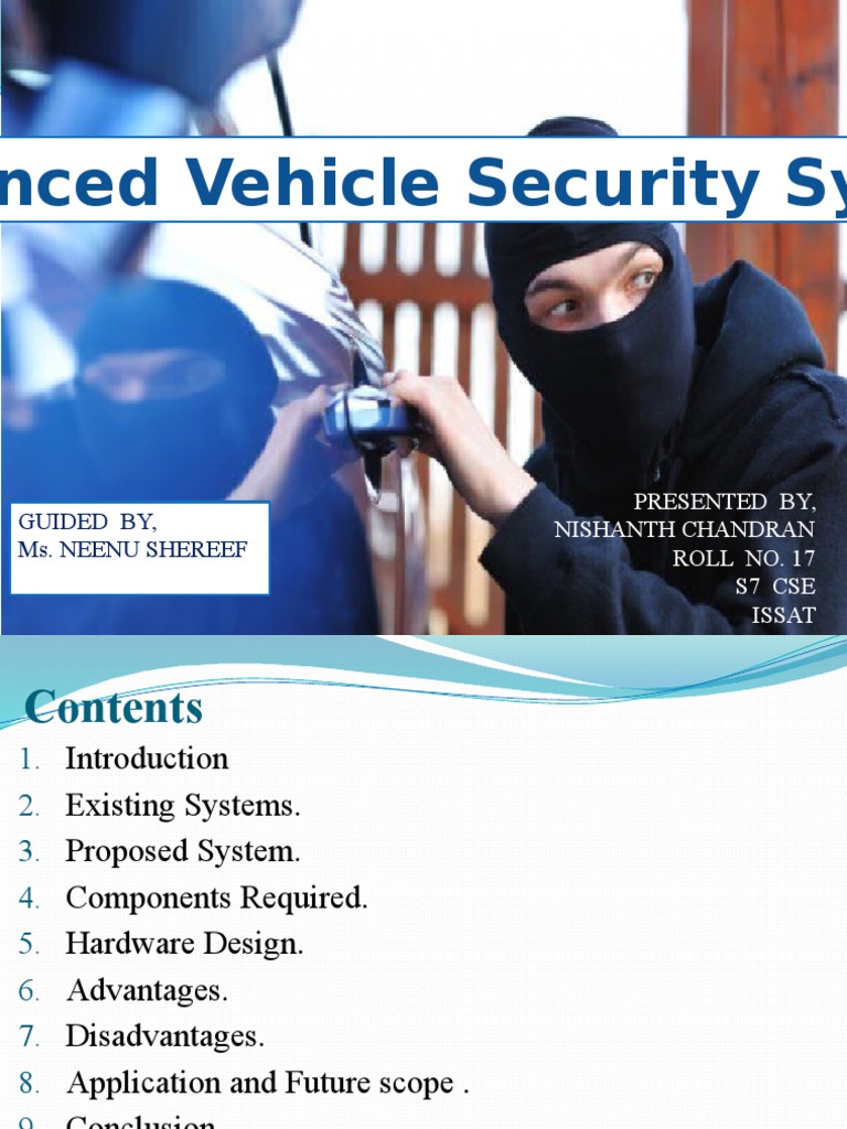Advanced Vehicle Security System Design | PDF | Telephone | Modem