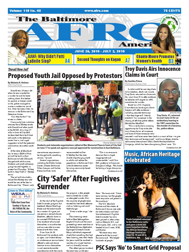 Baltimore Afro-American Newspaper, June 26, 2010 | PDF | Business