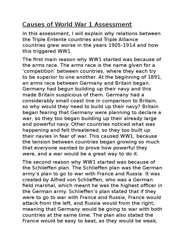 Causes of World War 1 Explained | PDF | German Empire | Conflicts