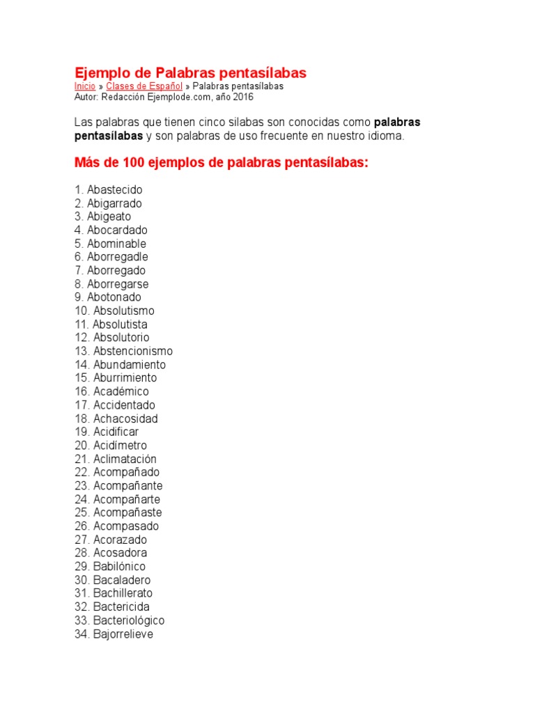Ejemplo de Palabras Pentasílabas | Violencia | Agitación