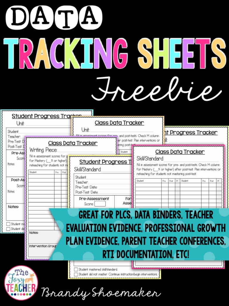 Data Tracking Sheets | PDF