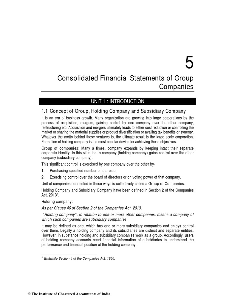 Chapter 5 Consolidated Financial Statements of Group Companies PDF ...