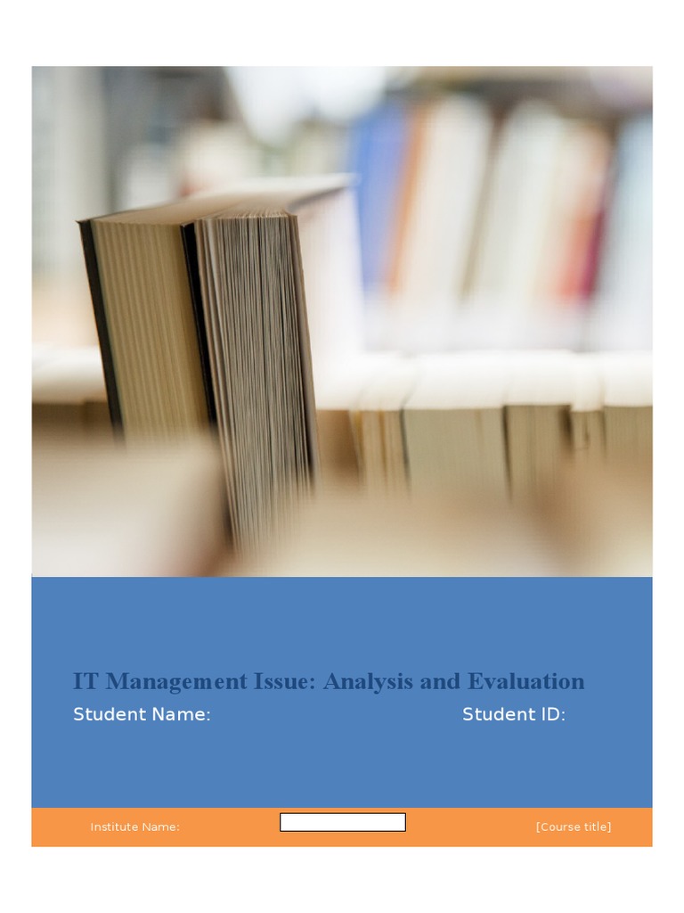 IT Management Issue Analysis Evaluation | PDF | System | Information ...