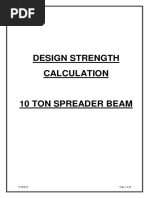 Spread Beam Calculation-070406 | PDF | Beam (Structure) | Bending